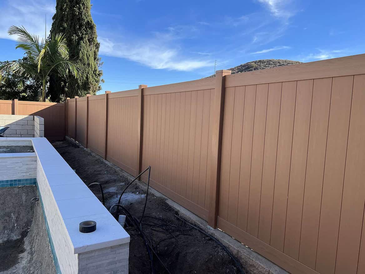Brown Vinyl Fence Gallery – Vinyl Pro Fence