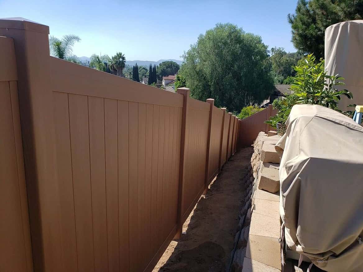 Brown Vinyl Fence Gallery – Vinyl Pro Fence