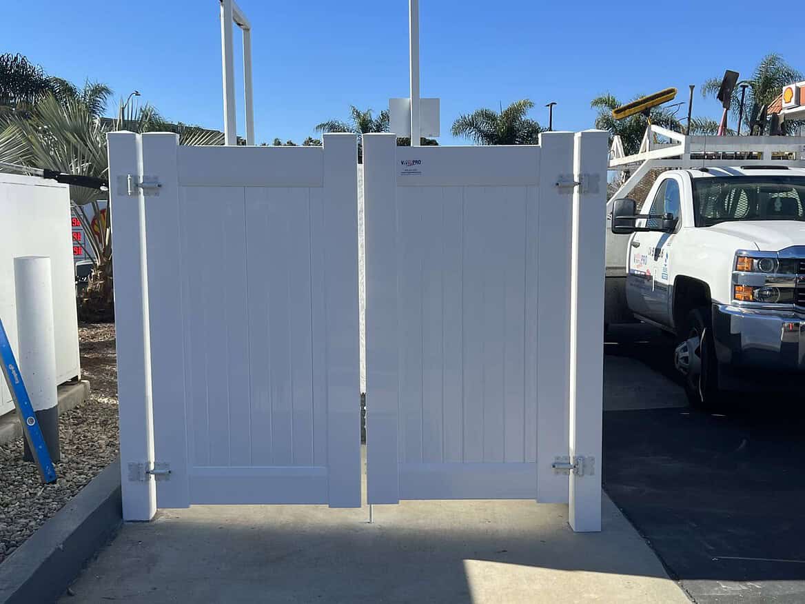 Vinyl Double Gates Gallery | Vinyl Pro Fence