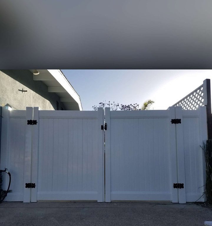 Vinyl Double Gates Gallery | Vinyl Pro Fence