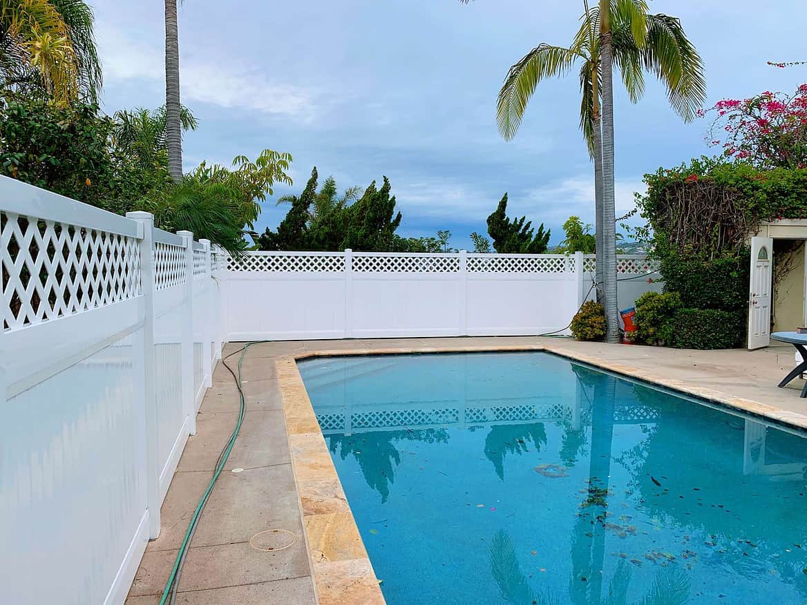 Vinyl Privacy Fence with Accent Gallery | Vinyl Pro Fence