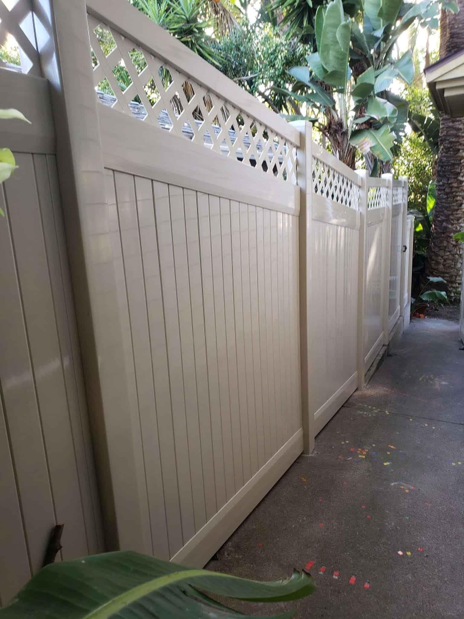 Vinyl Privacy Fence with Accent Gallery | Vinyl Pro Fence
